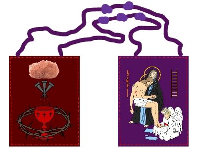 【Escapulario morado de protección y bendición.】2023 ⭐⭐⭐⭐⭐